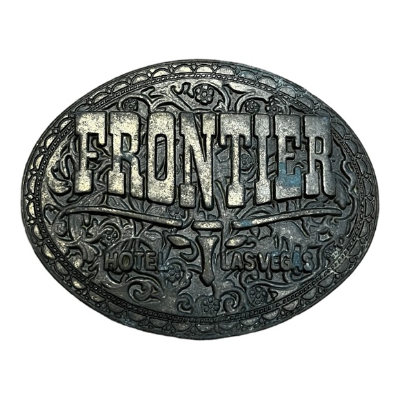 Vintage | Accessories | Vintage Frontier Hotel Las Vegas Belt Buckle ...
